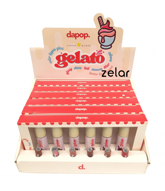 Display 6 Gelato Lip Collection Dapop